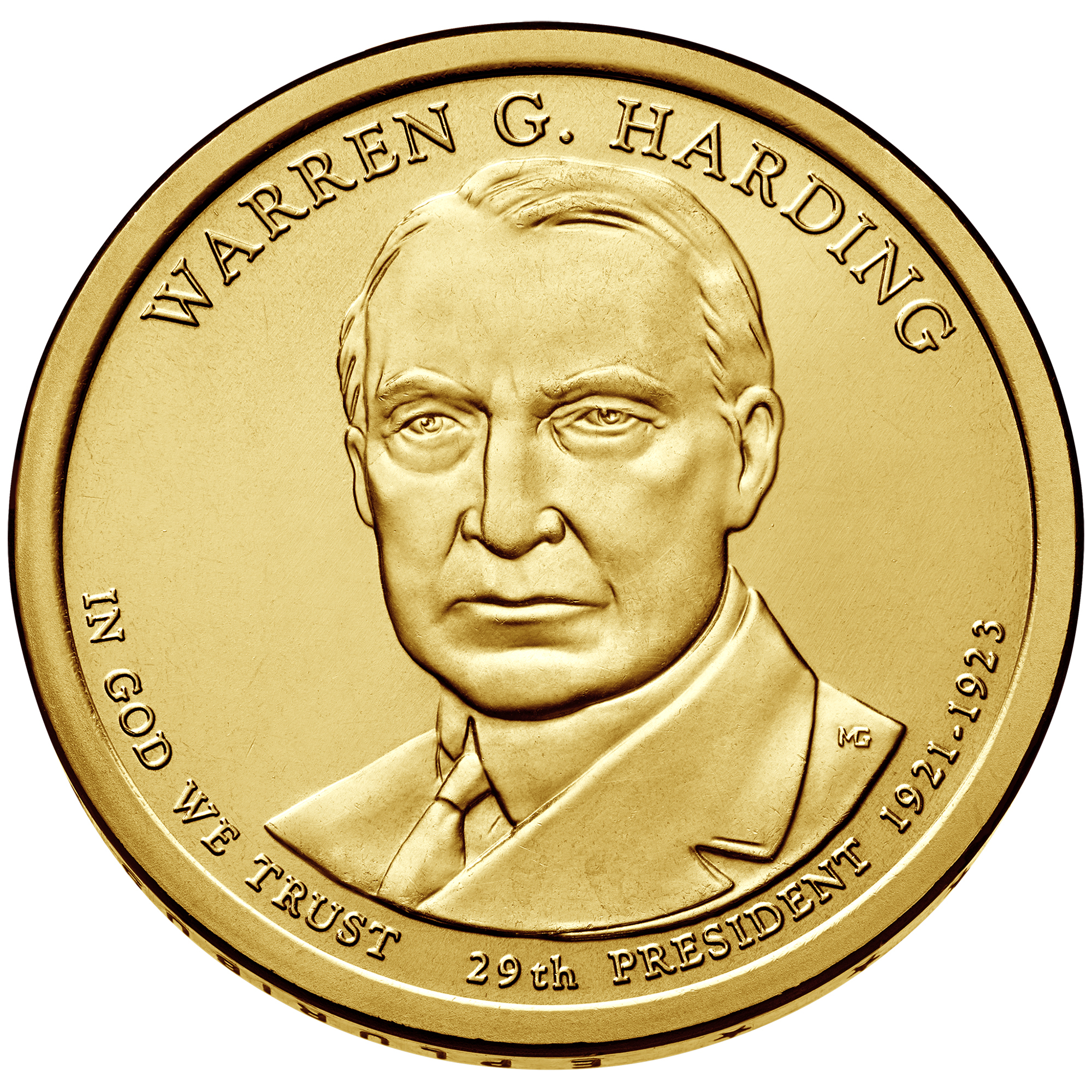 Warren G. Harding Presidential $1 Coin | U.S. Mint