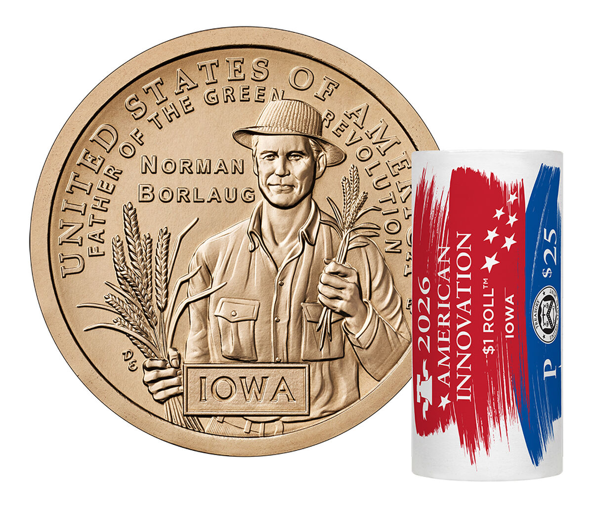 2026 American Innovation $1 Coin Roll – Iowa (P Roll) | US Mint