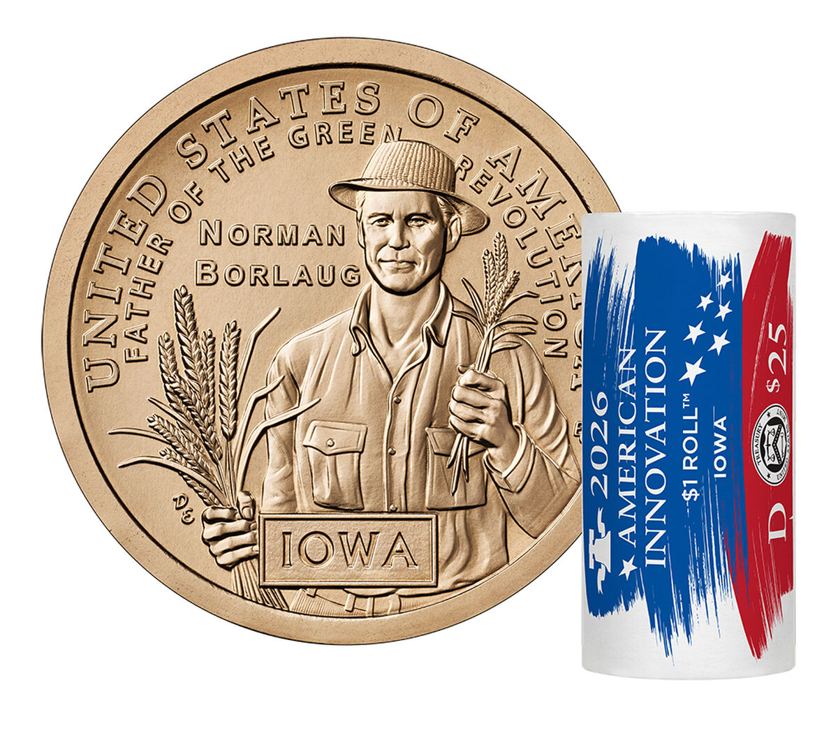 2026 American Innovation $1 Coin Roll – Iowa (D Roll) | US Mint