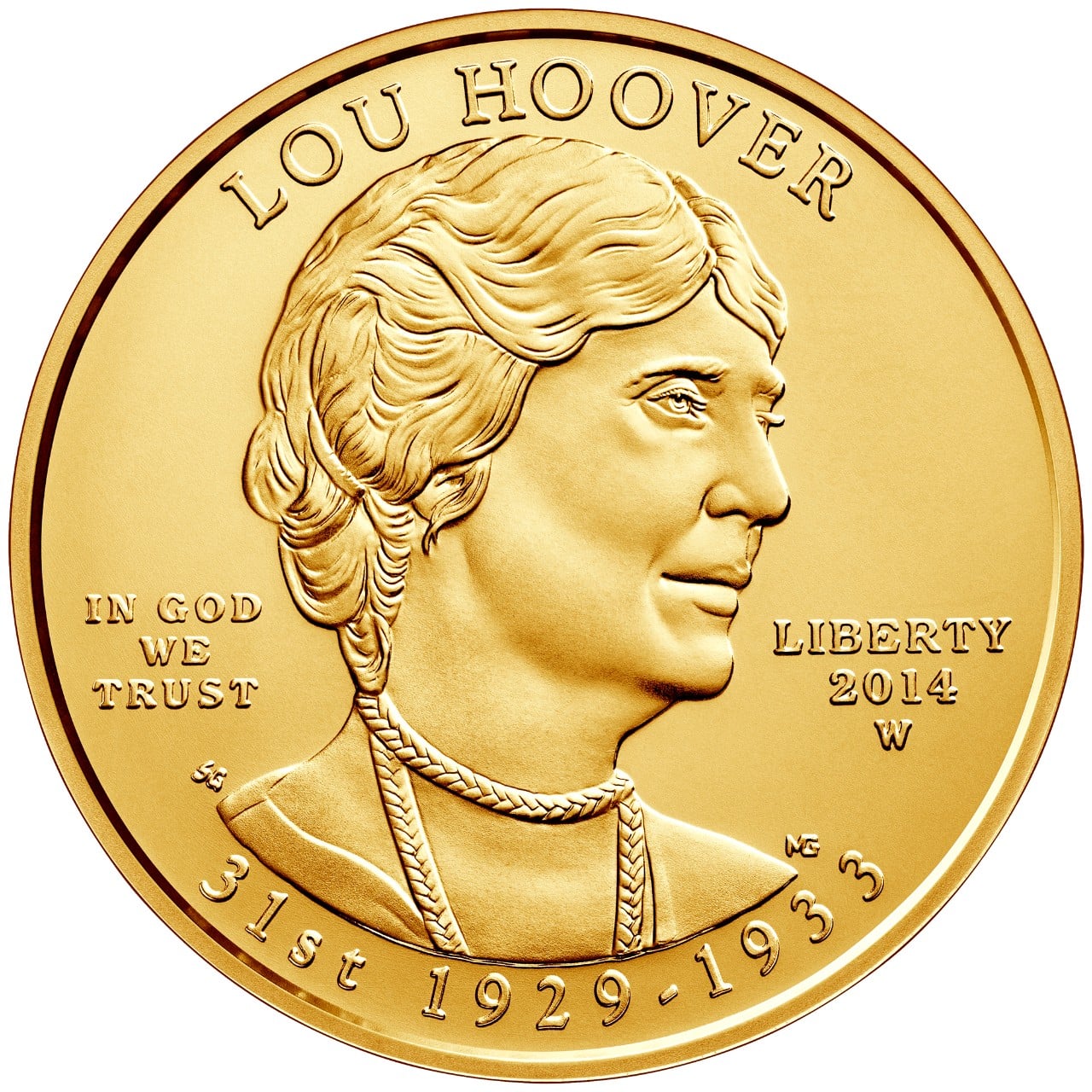 Lou Hoover First Spouse Gold Coin | U.S. Mint