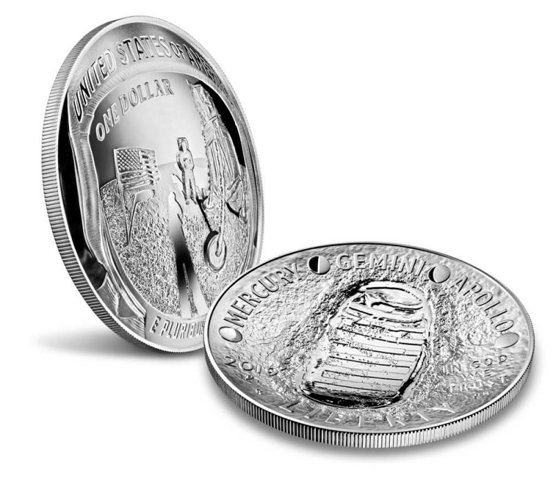 Apollo 11 50th Anniversary Coin Wins 2021 Coin of the Year Award | U.S ...