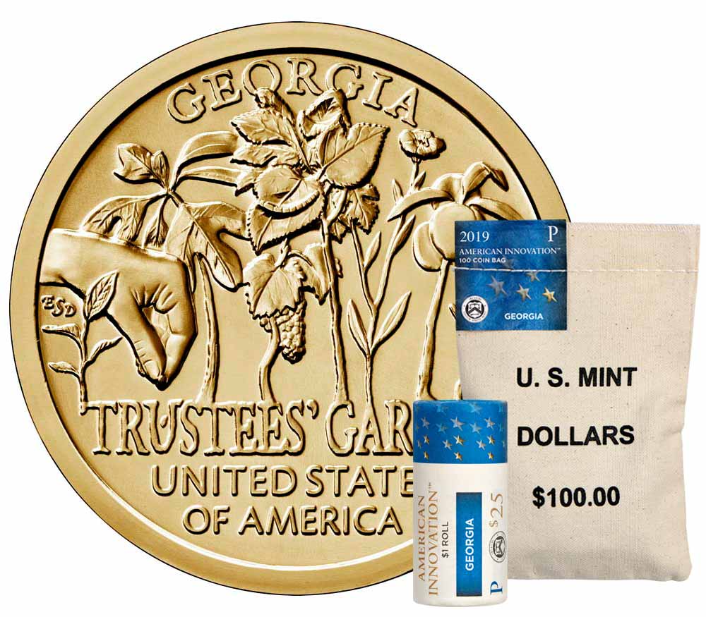 American Innovation $1 Coin 2019 Rolls and Bags - Georgia | US Mint