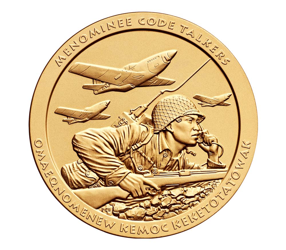 Menominee Tribe Code Talkers Bronze Medal | US Mint