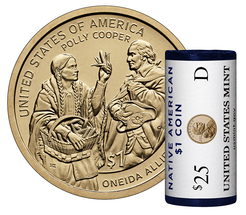 Native American $1 Coin 25-Coin Roll Subscription-Den